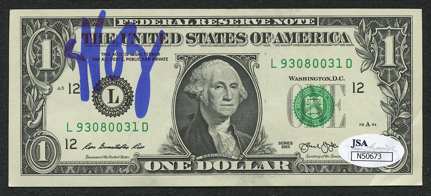 Steve "Woz" Wozniak Signed One Dollar Bill (JSA COA) | Pristine Auction