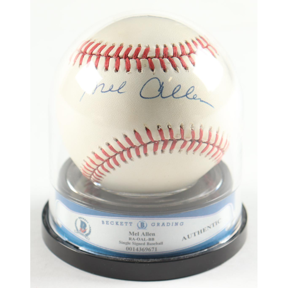 Melvin Allen Signed OAL Baseball With Beckett Display Case (BGS ...