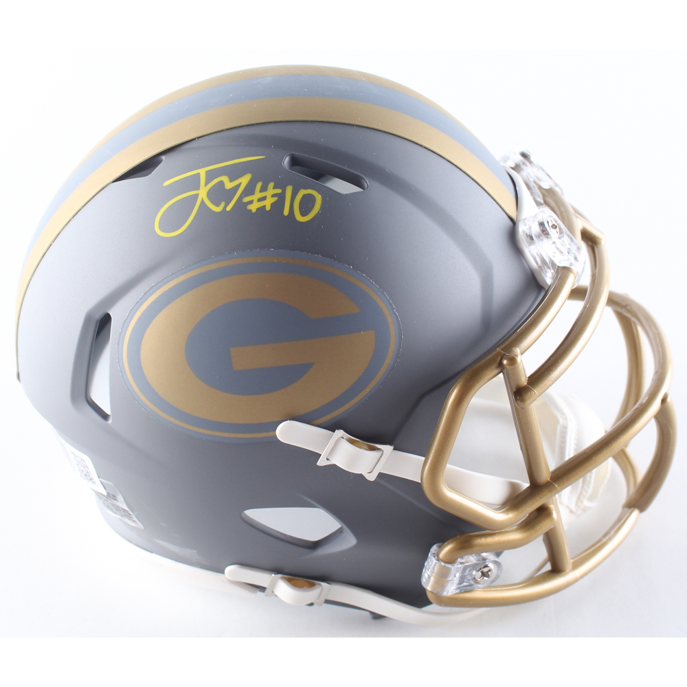 Jordan Love Signed Packers Slate Alternate Speed Mini Helmet (Beckett ...