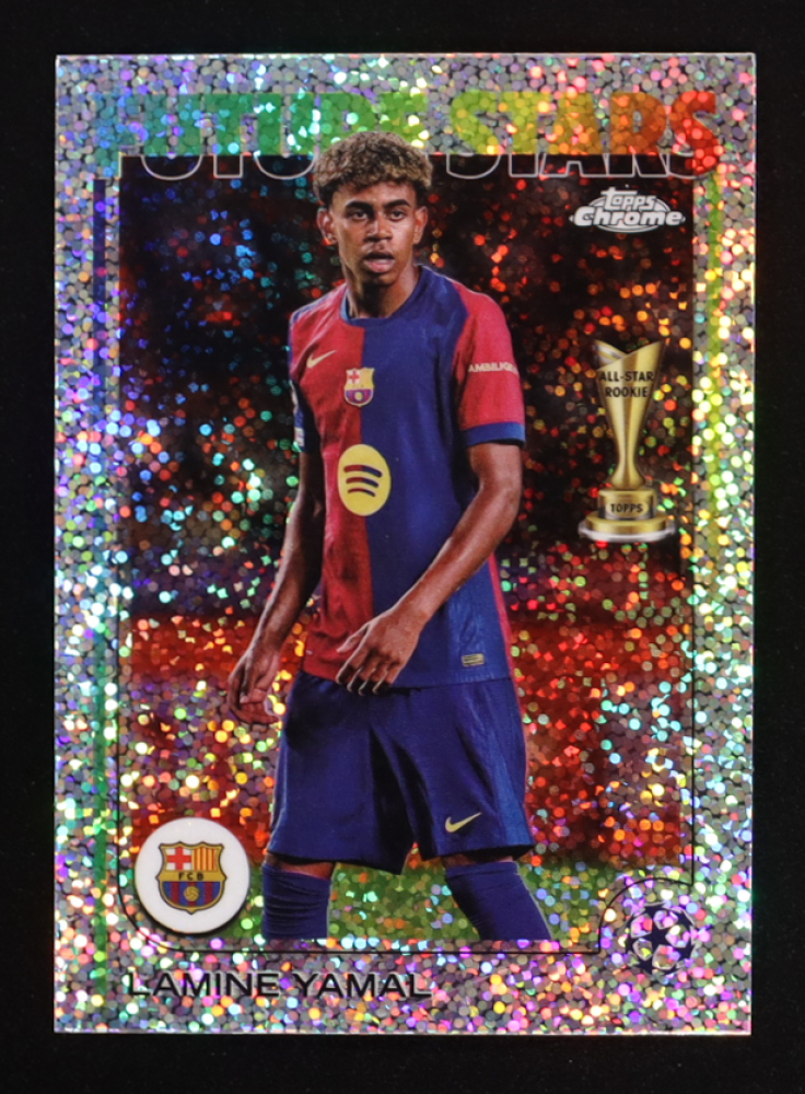 Lamine Yamal 2024 Topps Chrome UEFA Club Competitions #27 Speckle ...