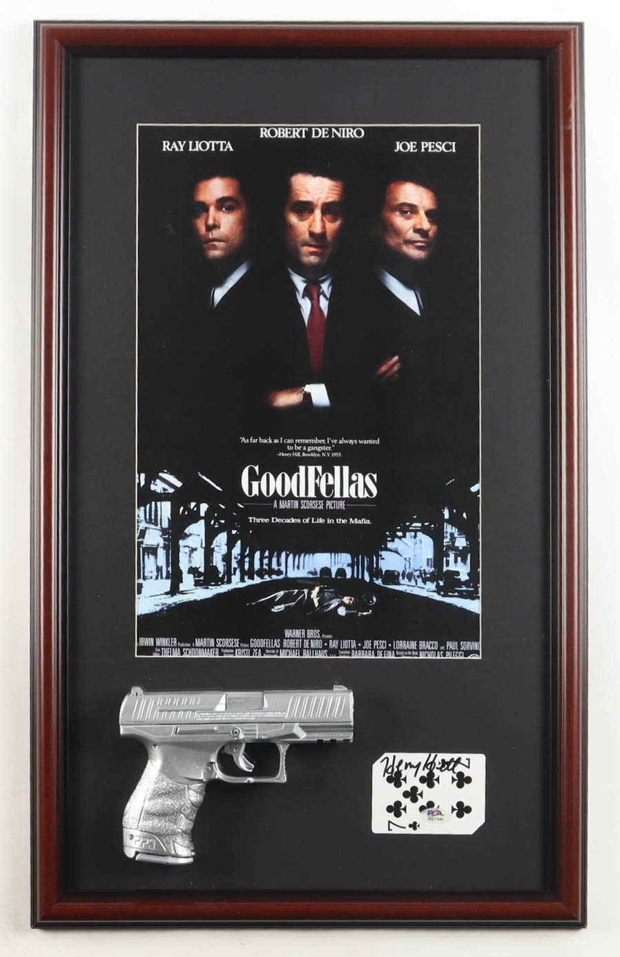 Henry Hill Signed "Goodfellas" Custom Framed Playing Card Display with ...