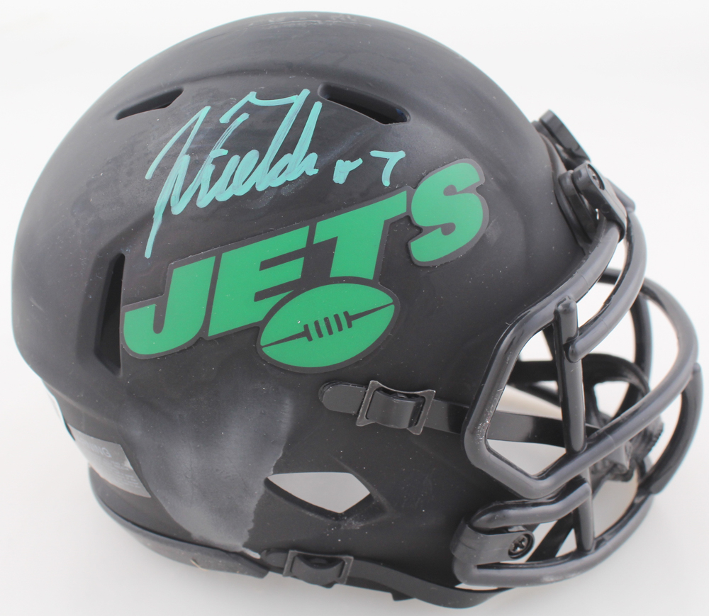 Justin Fields Signed Jets Eclipse Alternate Speed Mini Helmet (Beckett ...