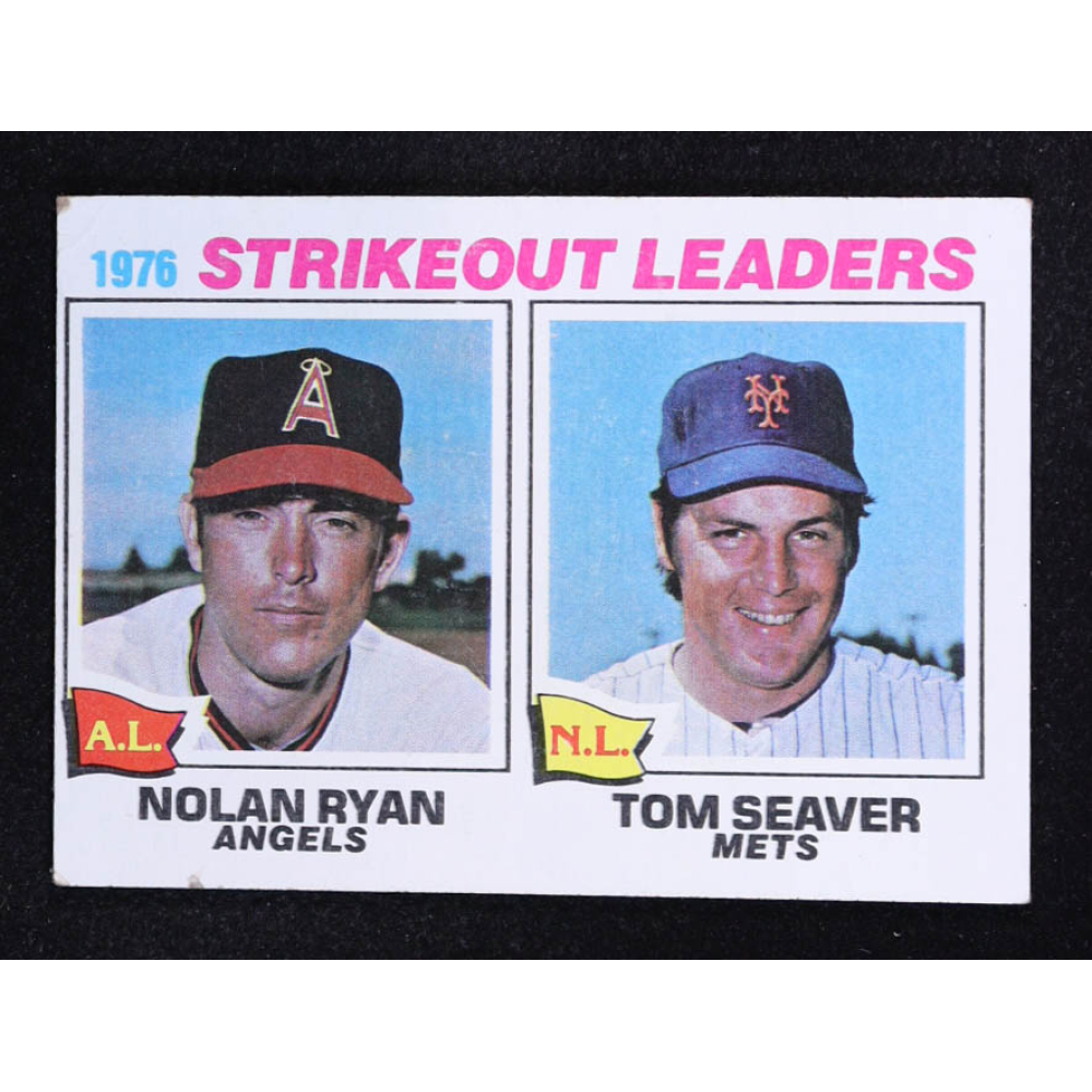 Nolan Ryan / Tom Seaver 1977 Topps #6 Strikeout Leaders | Pristine Auction