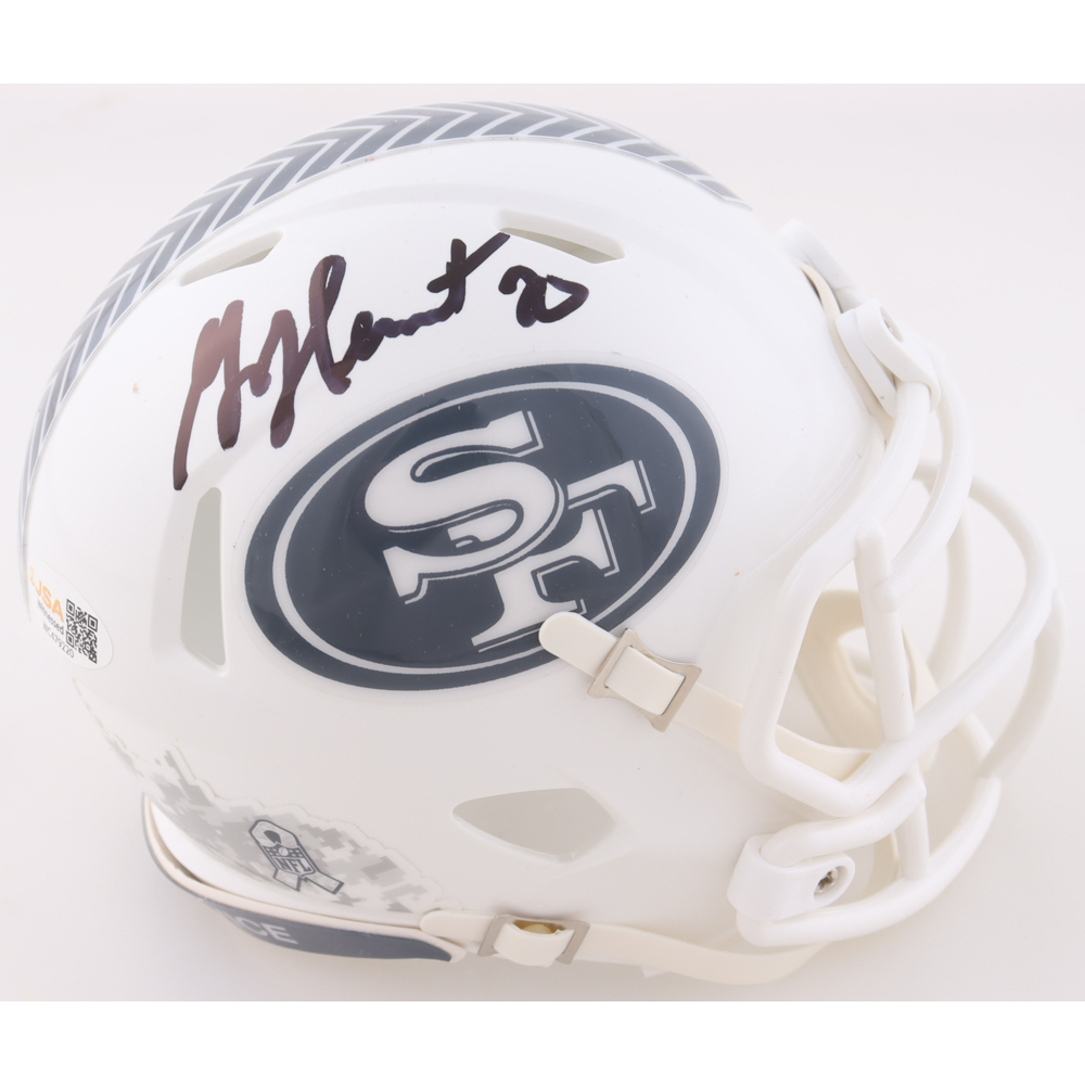 Garrison Hearst Signed 49ers Salute To Service Alternate Speed Mini ...