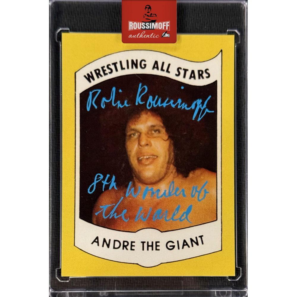 Robin Roussimoff Signed LE Andre The Giant 1982 Wrestling All-Stars ...