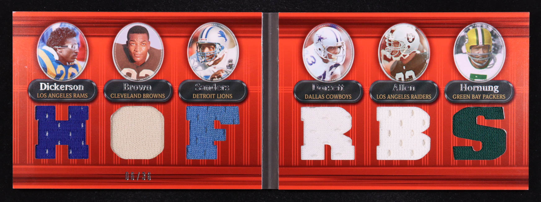 2007 Topps Triple Threads Relic Double Combos Red #2 Eric Dickerson ...