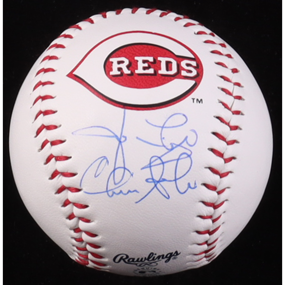 Chris Sabo & José Rijo Signed OML Reds Logo Baseball (Authentic Ink ...