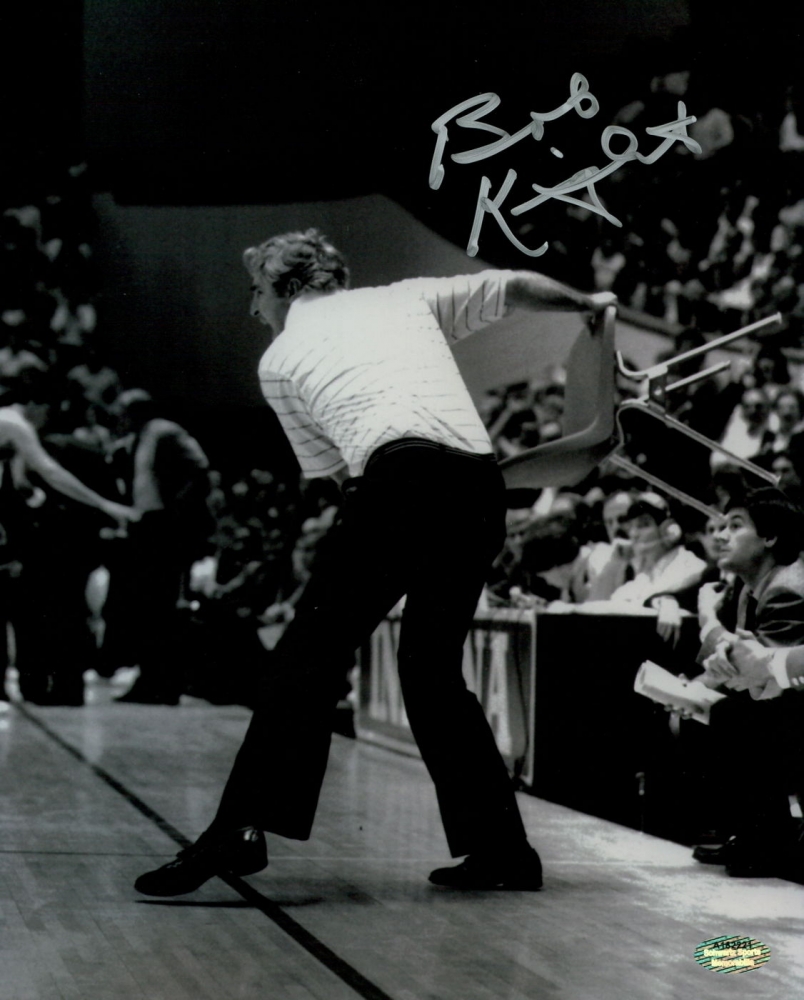 Bobby Knight Signed Indiana Hoosiers 8x10 Photo (Schwartz COA ...