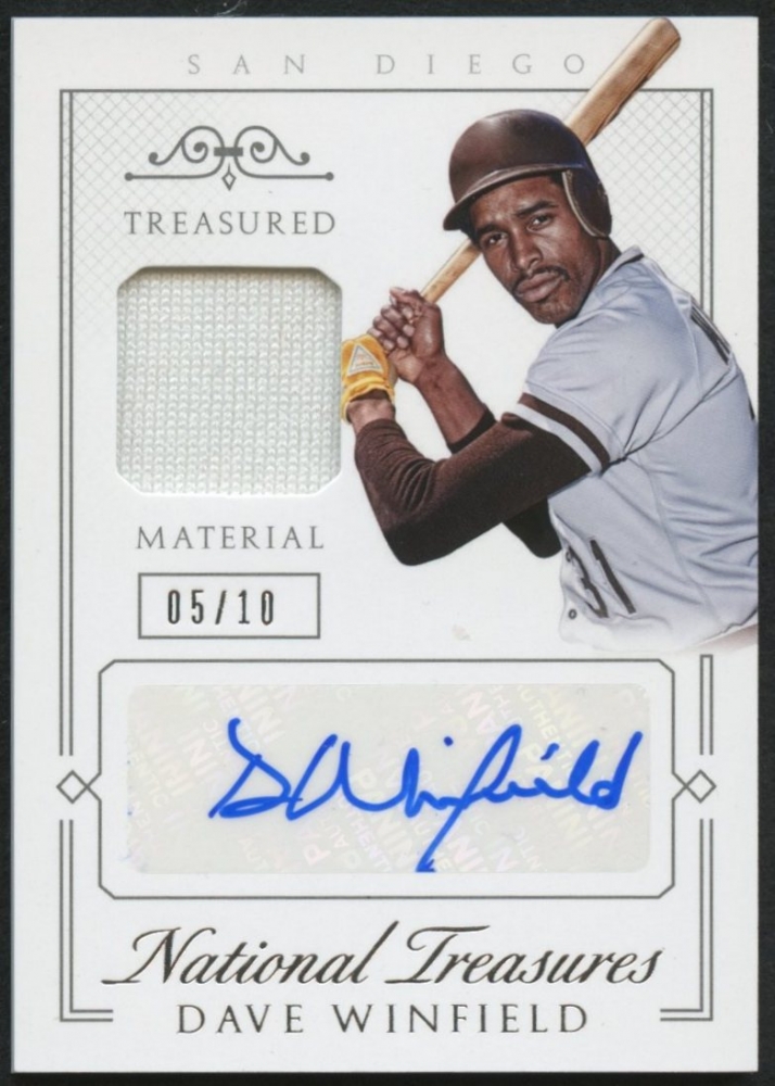 Dave Winfield 2015 Panini National Treasures Treasure Signature ...