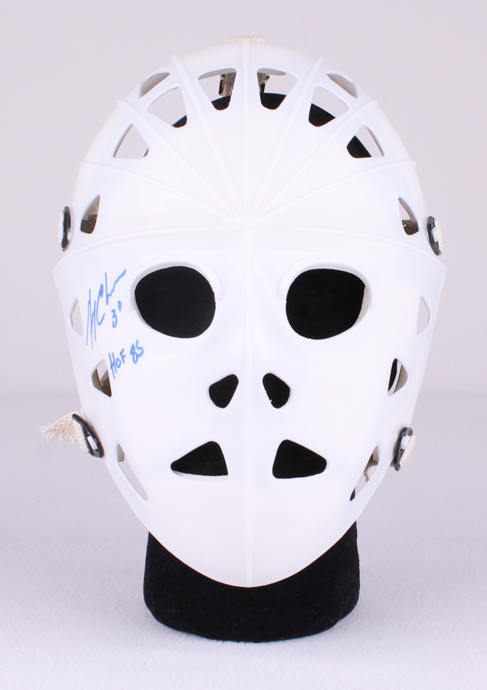 Gary Cheevers Signed Throwback Goalie Mask Inscribed "HOF 85" (Schwartz ...