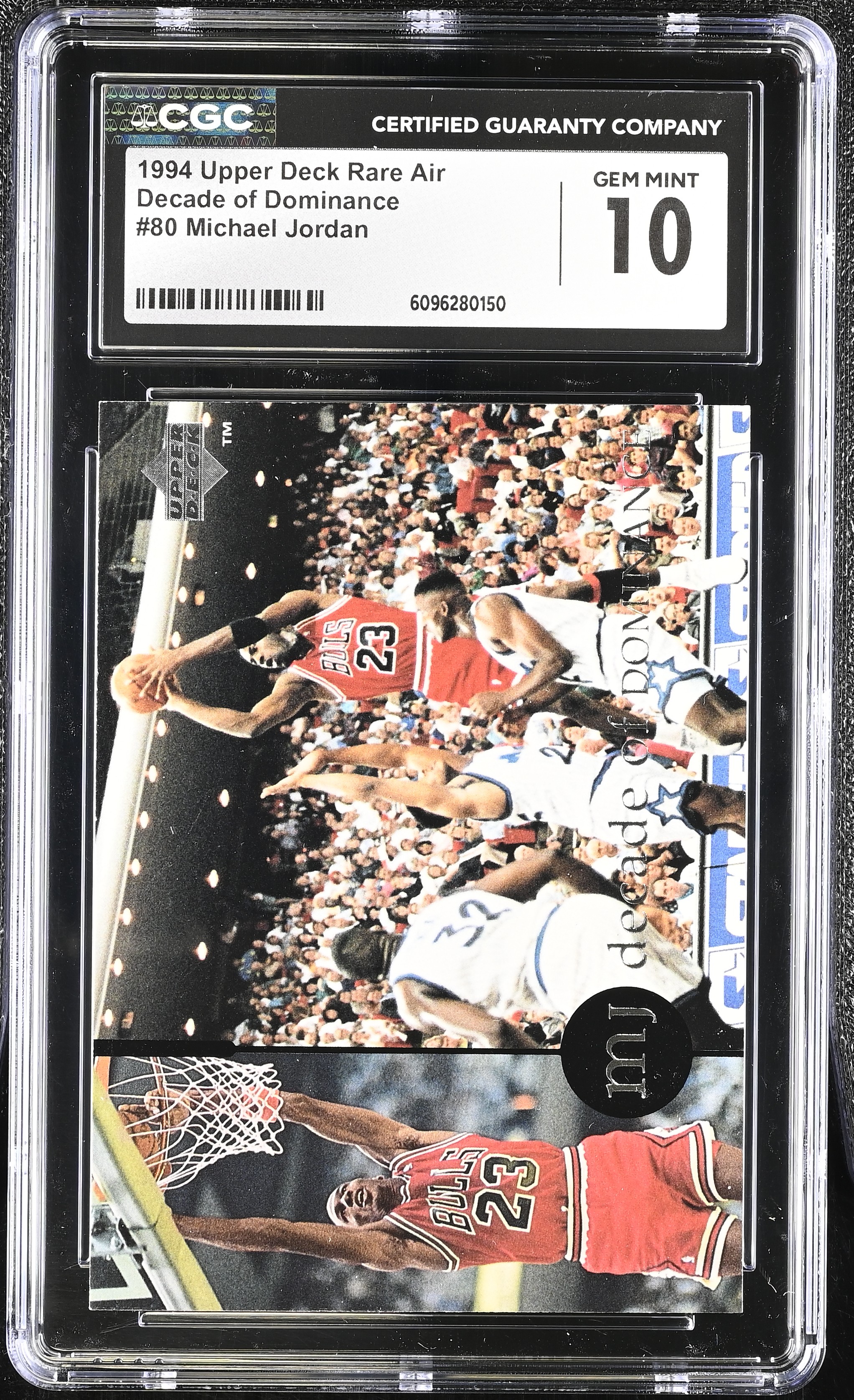 Michael Jordan 1994 Upper Deck Rare Air Decade Of Dominance #80 (CGC 10 ...