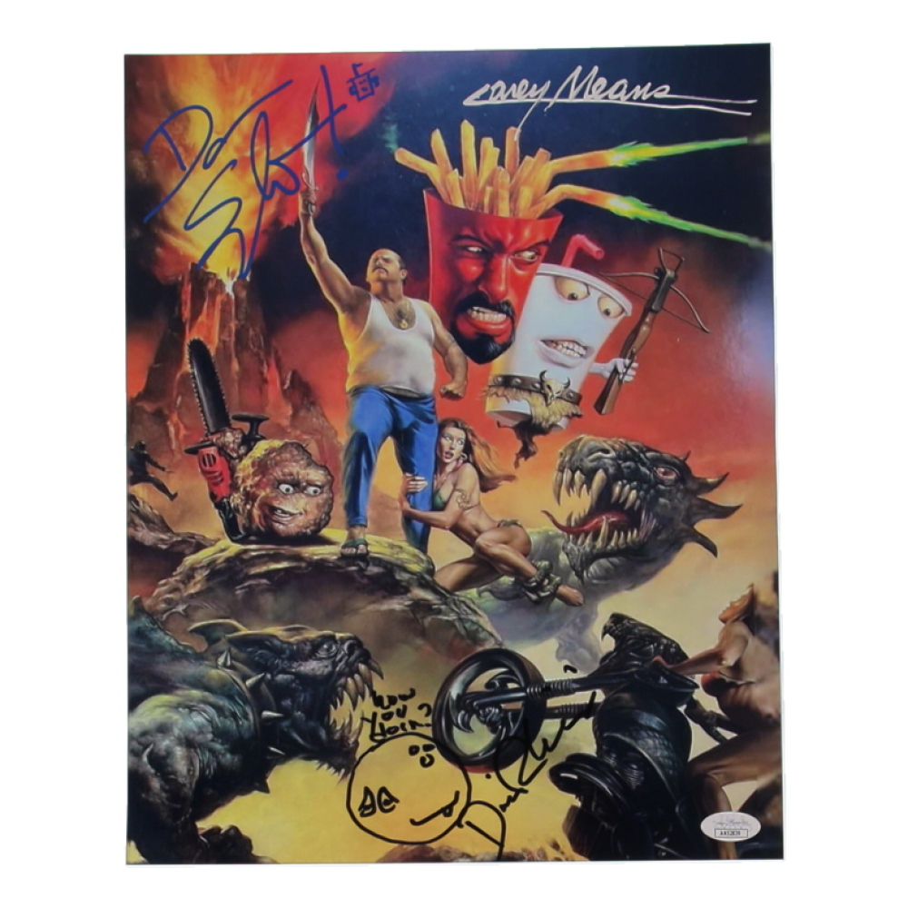 Dana Snyder, Carey Means & Dave Willis Signed "Aqua Teen Hunger Force ...