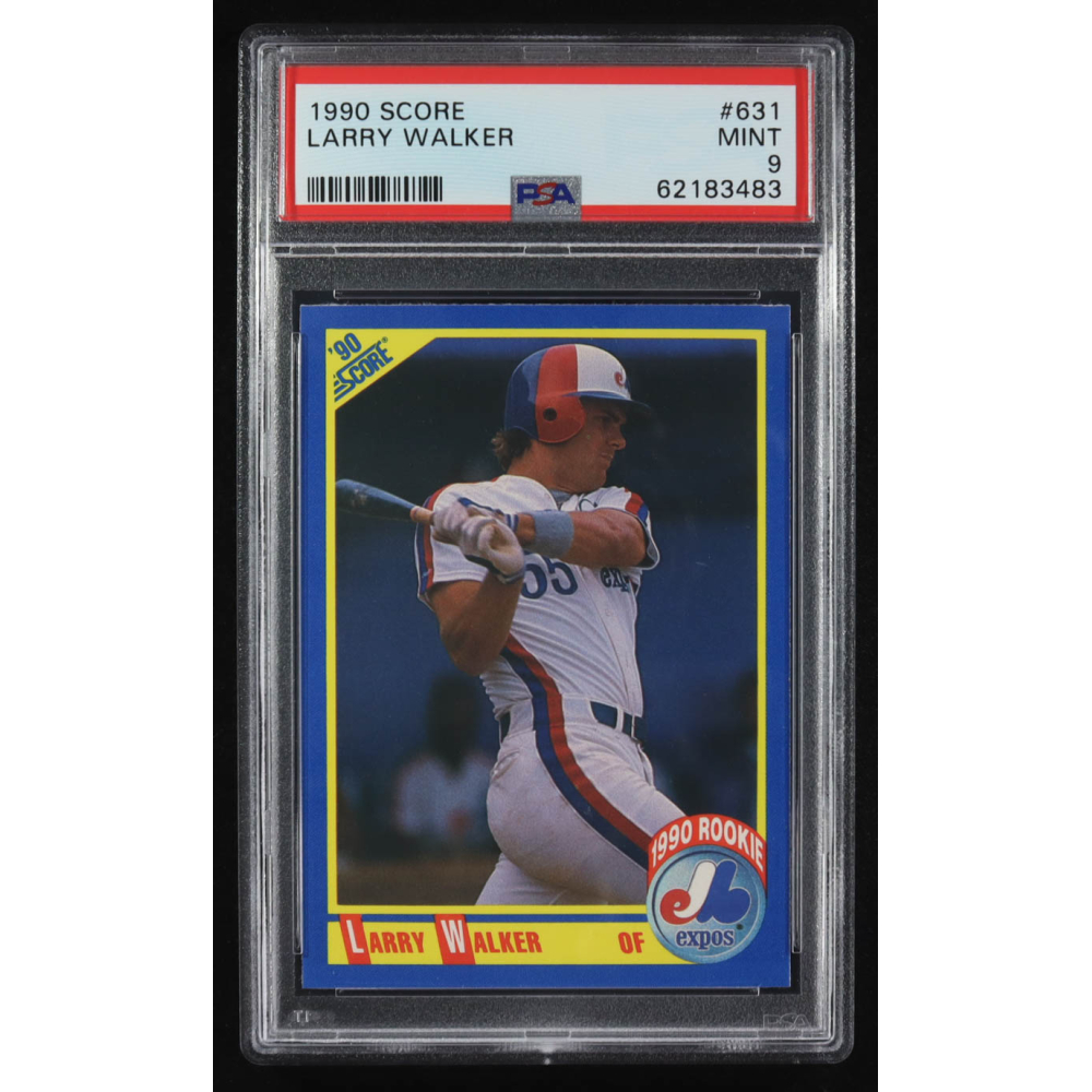 Larry Walker 1990 Score #631 RC (PSA 9) | Pristine Auction