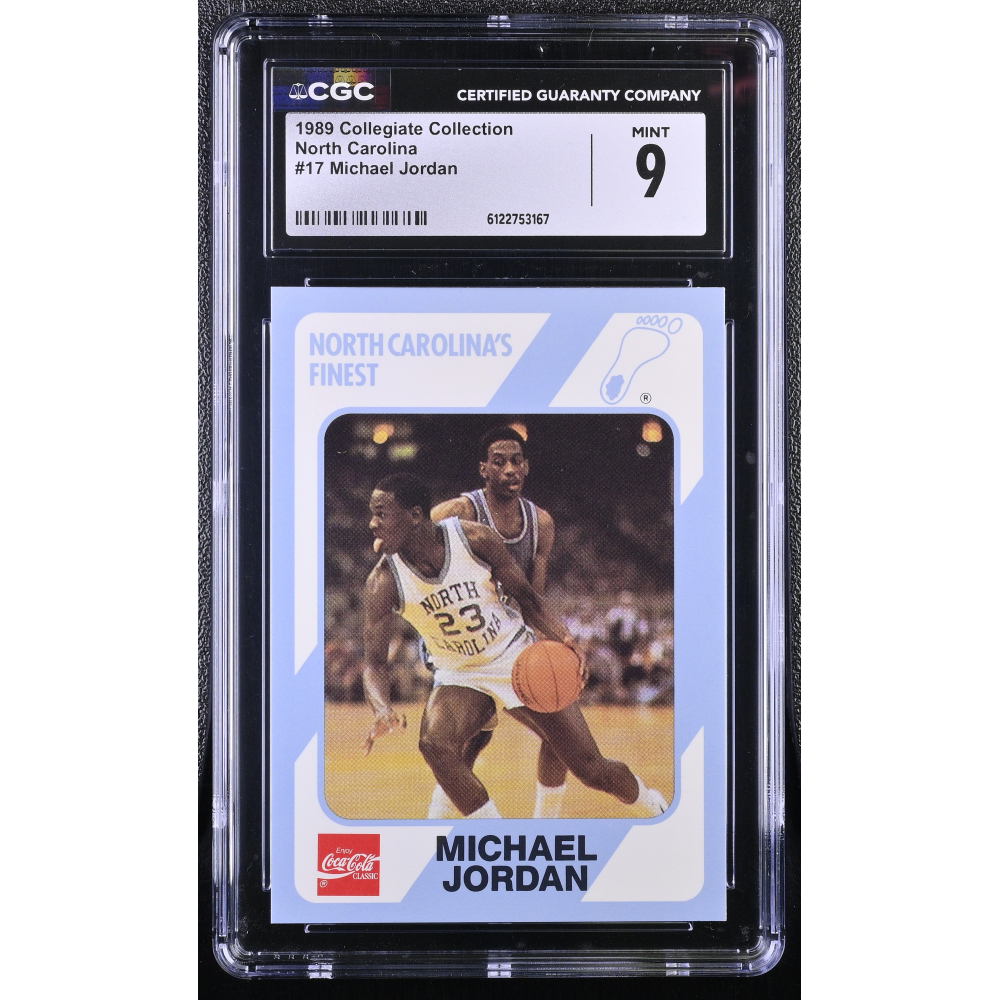Michael Jordan 1989 Collegiate Collection North Carolina #17 (CGC 9 ...