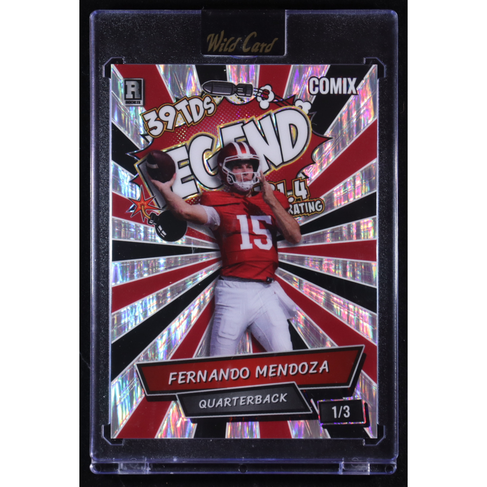 Fernando Mendoza 2025 Wild Card Comix Legend Shock #FM07 #1/3 RC ...