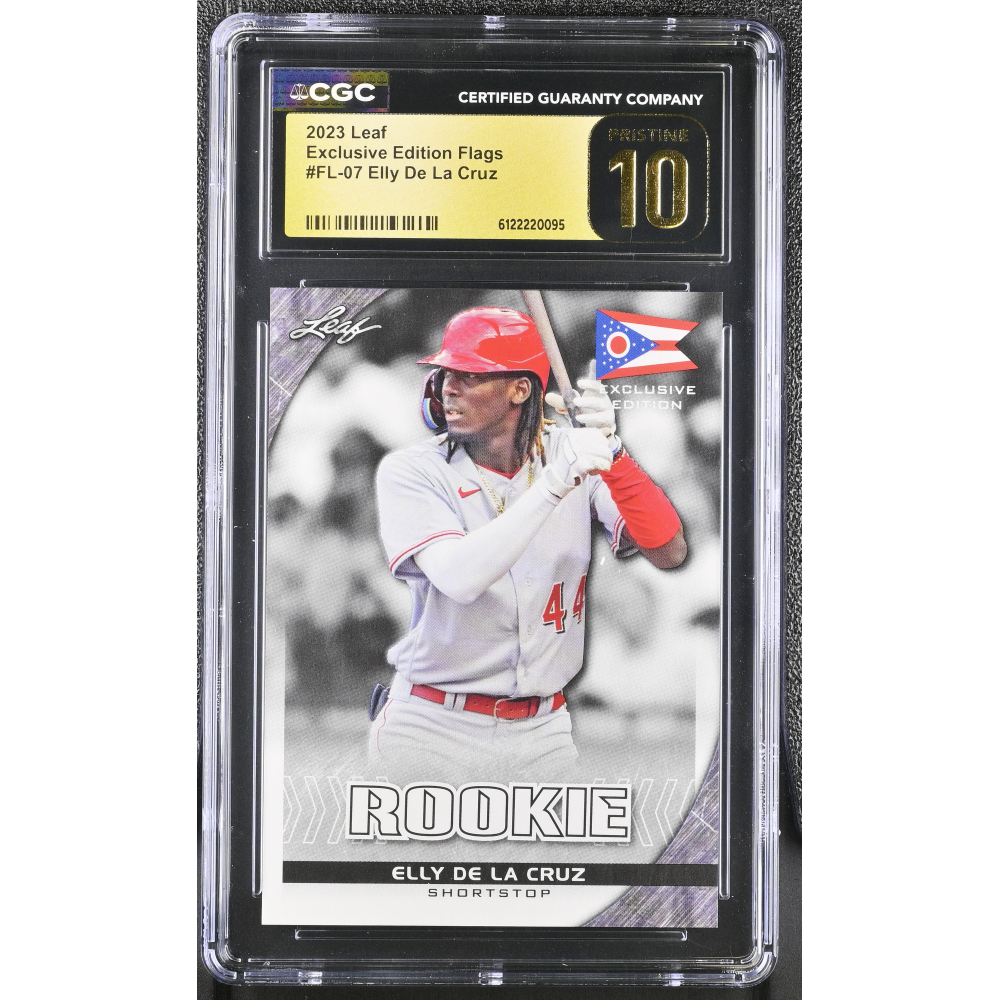 Elly De La Cruz 2023 Leaf Exclusive Edition Flags #FL07 RC (CGC 10 ...