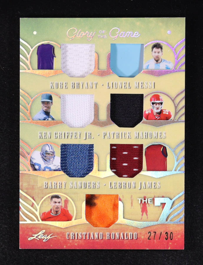 2025 Leaf Glory of the Game The 7 Relics #T7-5 #27/30 Kobe Bryant ...