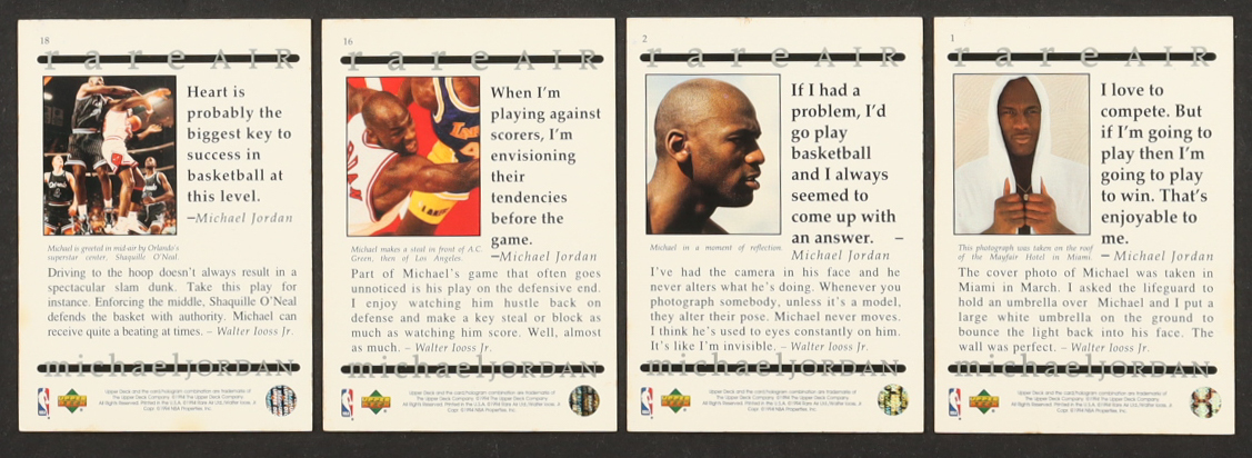 Michael Jordan 1994 Upper Deck Rare Air Complete Full Set With (90 ...