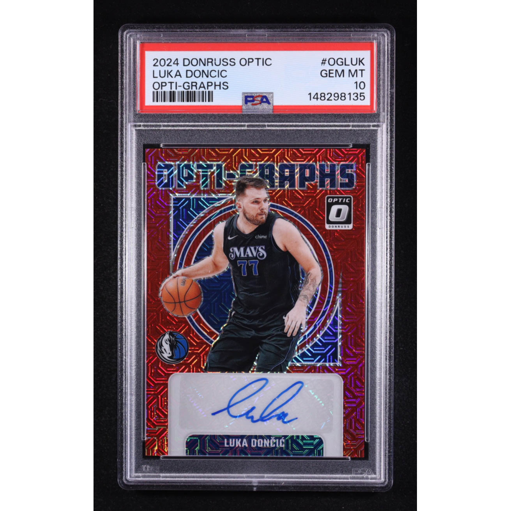 Luka Doncic 2024-25 Donruss Optic Opti-Graphs Choice #16 (PSA 10 ...