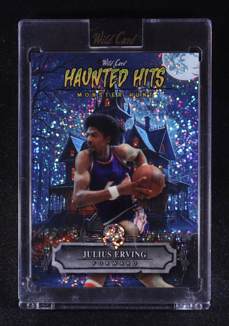 Julius Erving 2025 Wild Card Haunted Hits Monster Hunt Blue Haunted ...