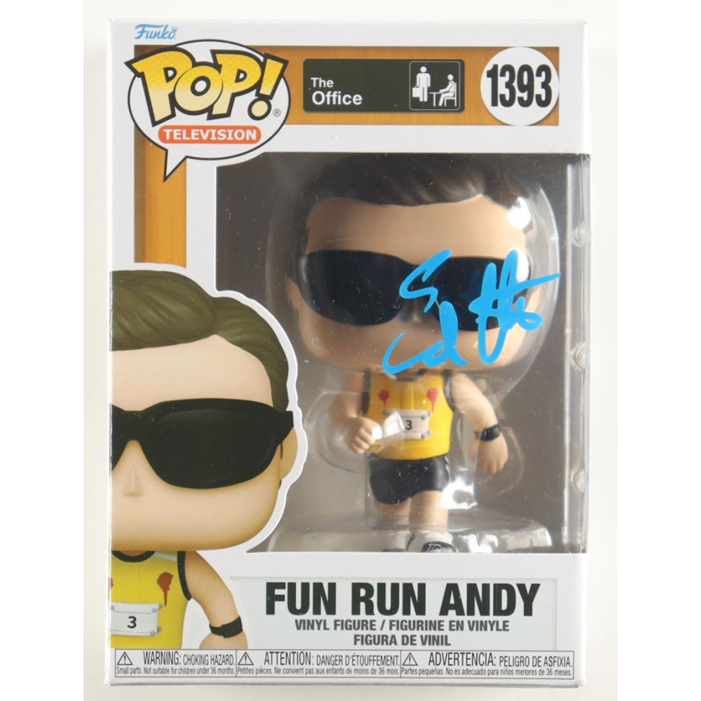 Ed Helms Signed "The Office" #1393 Fun Run Andy Funko Pop! Vinyl Figure ...