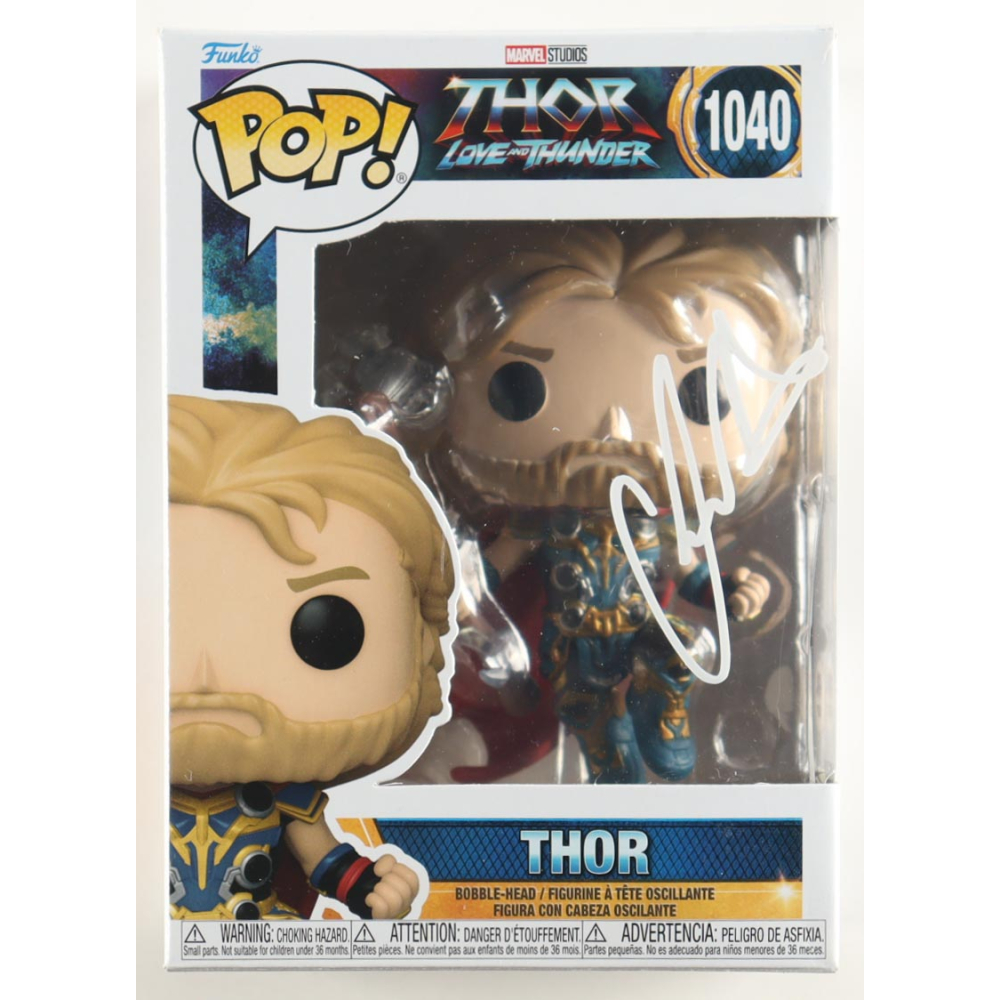 Chris Hemsworth Signed "Thor: Love And Thunder" #1040 Thor Funko Pop ...
