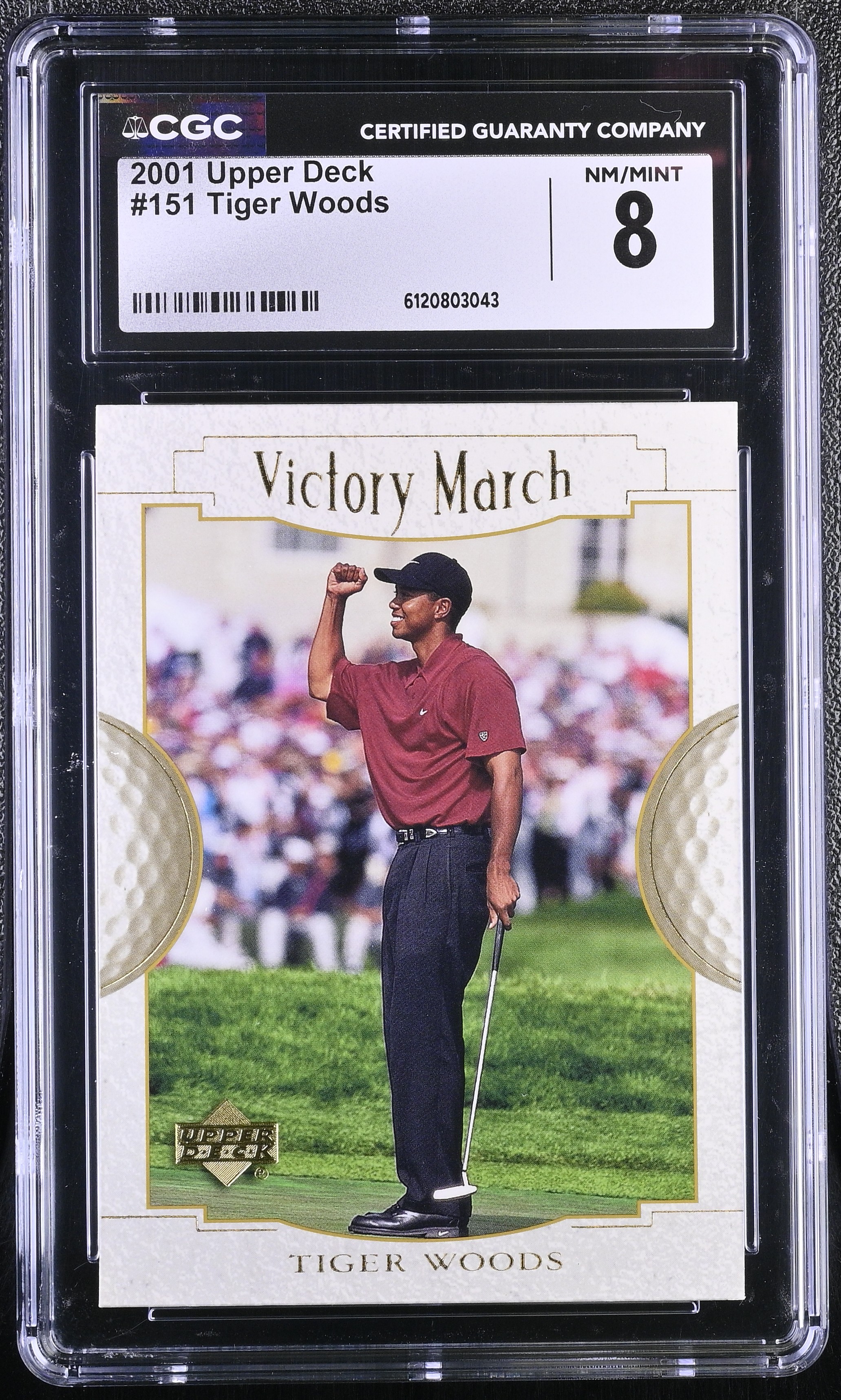 Tiger Woods 2001 Upper Deck #151 (CGC 8) | Pristine Auction