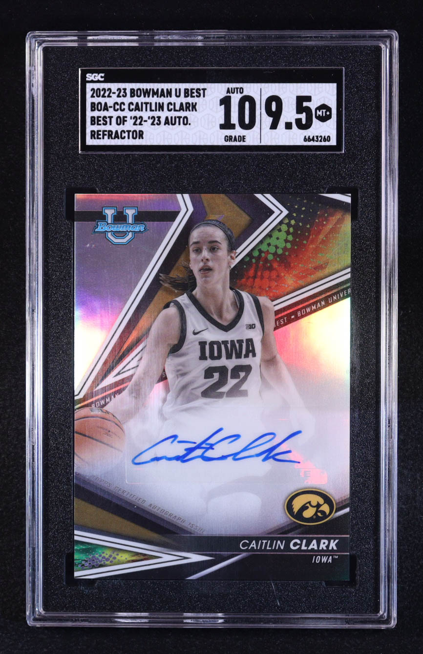 Caitlin Clark 2022-23 Bowman's Best University Best of '22 Autographs ...