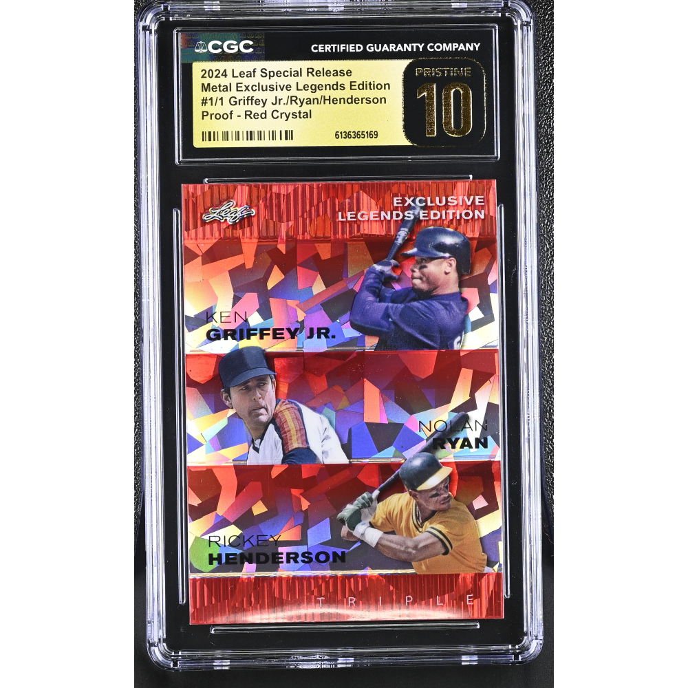 Griffey Jr./Ryan/Henderson 2024 Leaf Special Release Metal Exclusive ...