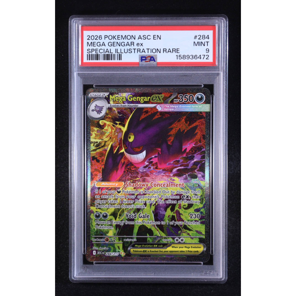 Mega Gengar ex 2026 Pokemon TCG Mega Evolution Ascended Heroes #284 ...