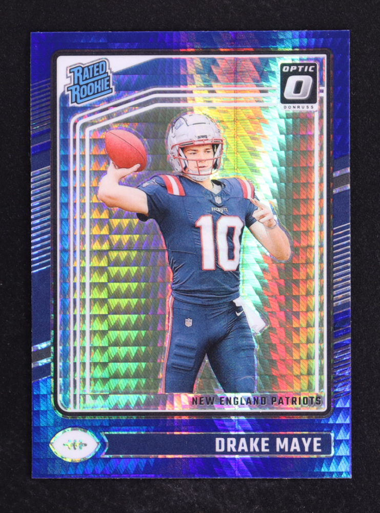 Drake Maye 2024 Optic #229 Blue Hyper Price Guide - Sports Card Investor