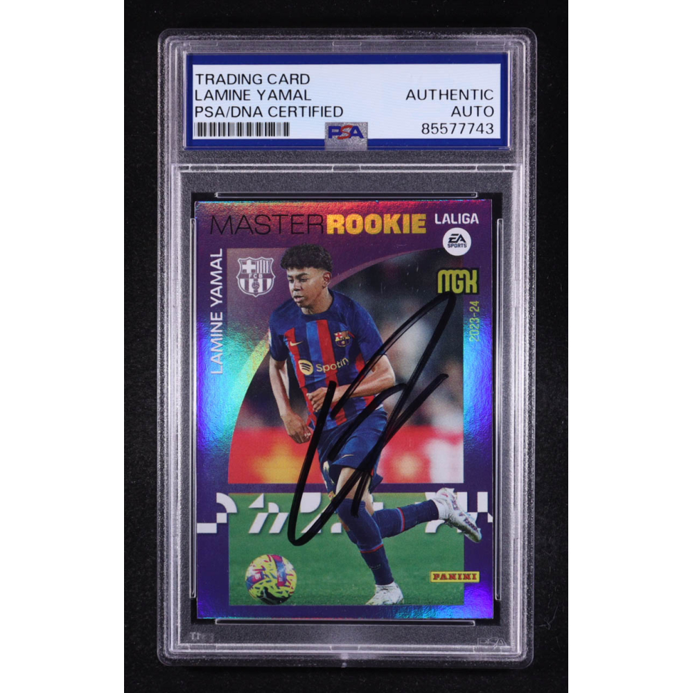 Lamine Yamal Signed 2023-24 Panini Master Rookie Megacracks EA Sports ...