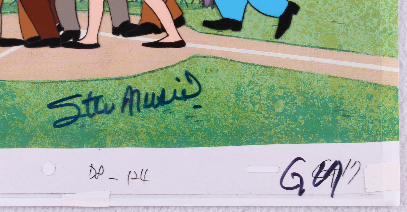 Stan Musial Signed 11"x 13" Pink Panther Animation Cel (JSA COA ...