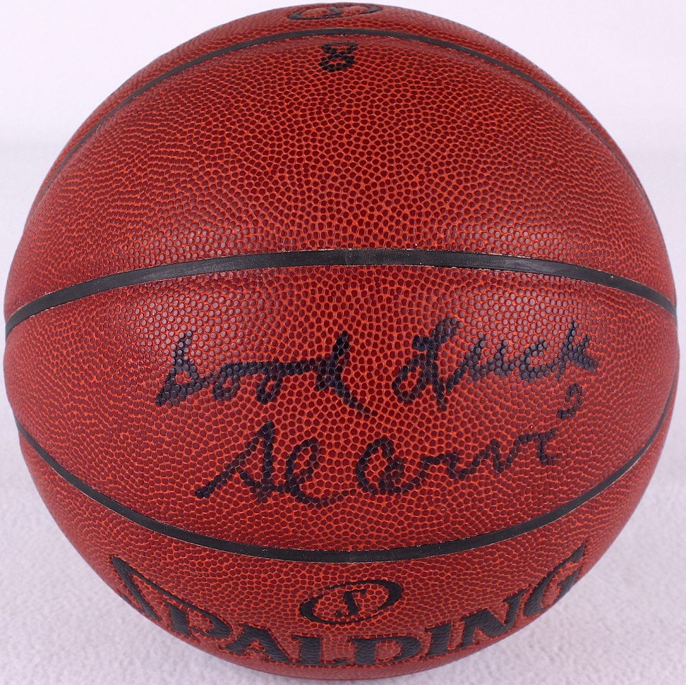 Al Cervi Signed Spalding Basketball Inscribed "Good Luck" (JSA ALOA ...