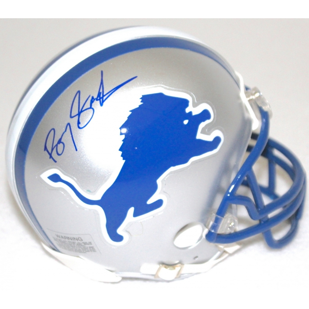 Barry Sanders Signed Lions Mini Helmet (Schwartz COA) | Pristine Auction