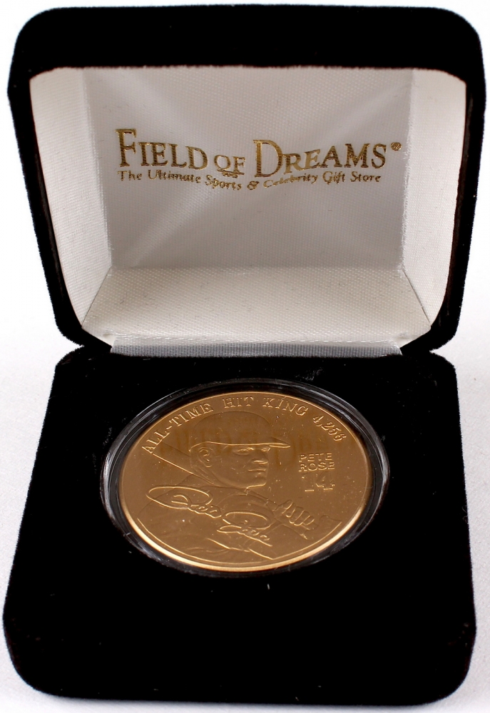 Pete Rose Limited Edition Reds Solid Bronze Coin from The Highland Mint ...