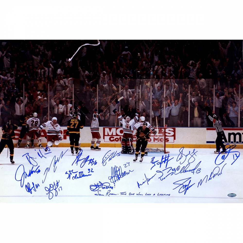 1994 Rangers "Victory on Ice" 16x24 Photo Team-Signed by (19) with Mark ...