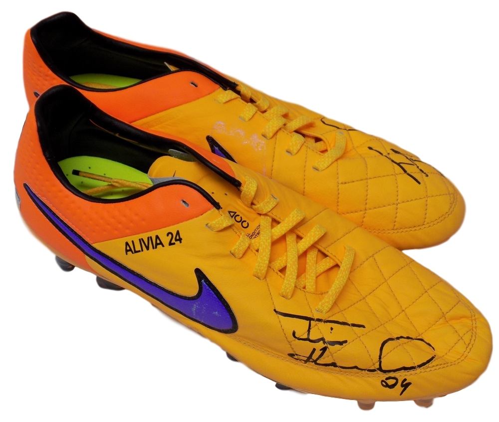 Pair of (2) Tim Howard Signed Game-Issued Nike Cleats (Howard Hologram ...