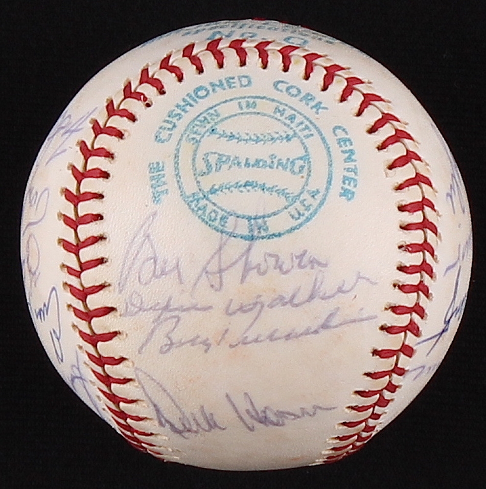 1970's New York Yankees Signed OML Baseball with (16) Signatures ...
