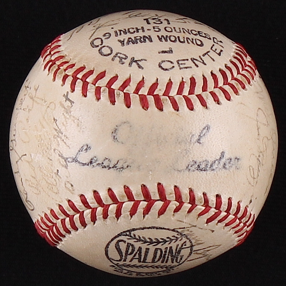 1946 New York Yankees Team-Signed OLL Baseball with (27) Signatures ...
