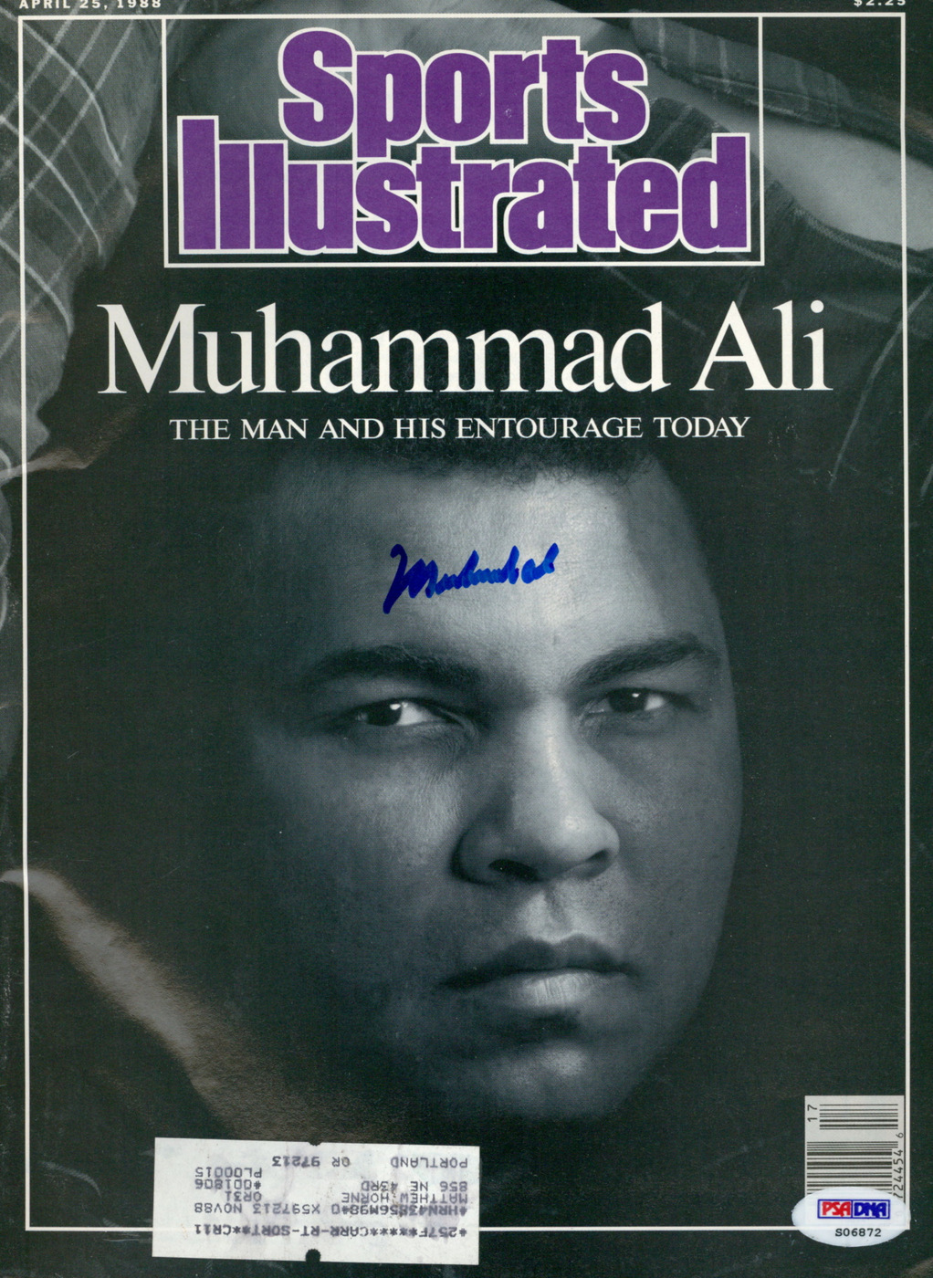 Muhammad Ali Signed Vintage 1988 Sports Illustrated Magazine (PSA LOA ...