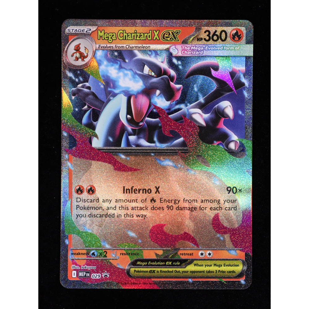 Mega Charizard X ex 2026 Pokemon TCG Mega Evolution Black Star Promos ...