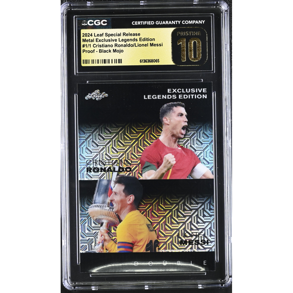 Cristiano Ronaldo / Lionel Messi 2024 Leaf Special Release Metal ...