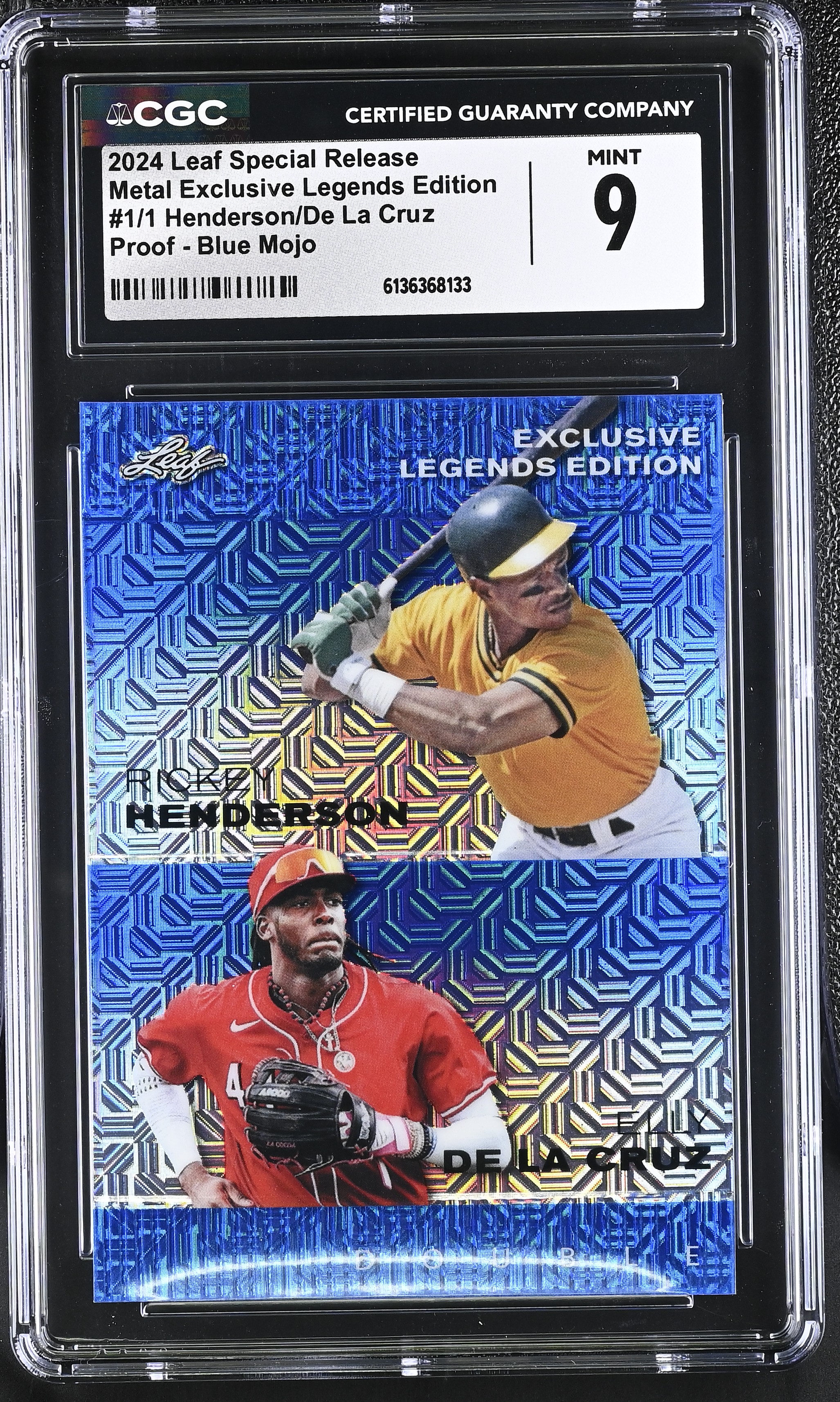 Rickey Henderson / Elly De La Cruz 2024 Leaf Special Release Metal ...