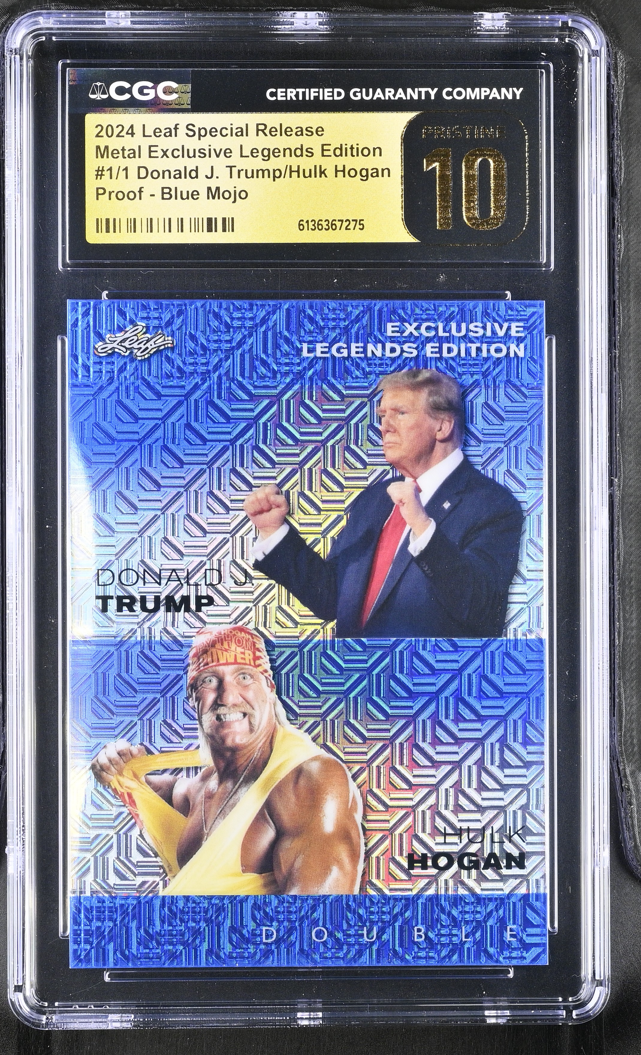 Donald Trump / Hulk Hogan 2024 Leaf Special Release Metal Exclusive ...