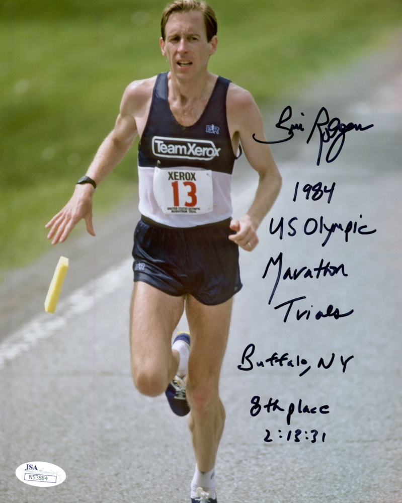 Bill Rodgers Signed 8x10 Photo Inscribed "1984 US Olympic Marathon ...
