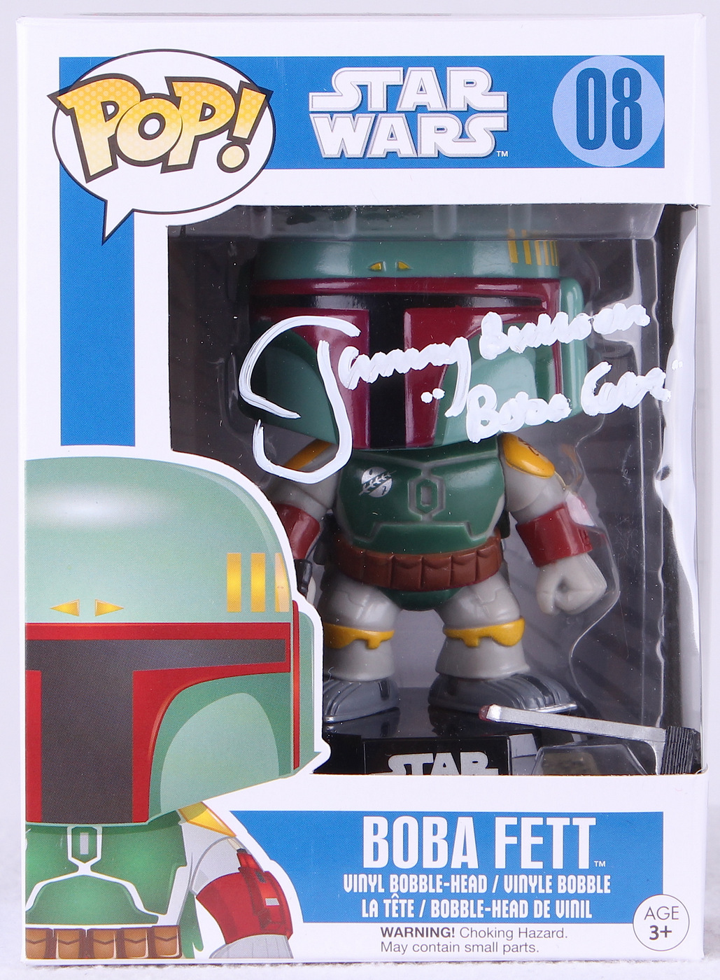 Jeremy Bulloch Signed Star Wars "Boba Fett" Funko Pop Vinyl Figure ...