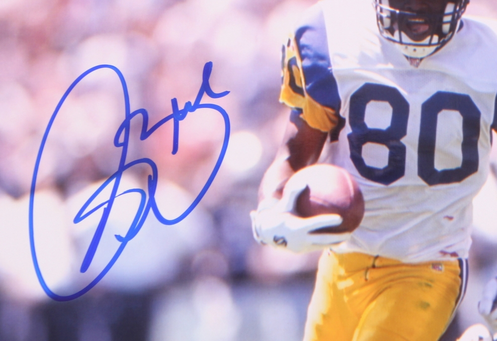 Isaac Bruce Signed Rams 8x10 Photo (GTSM) | Pristine Auction