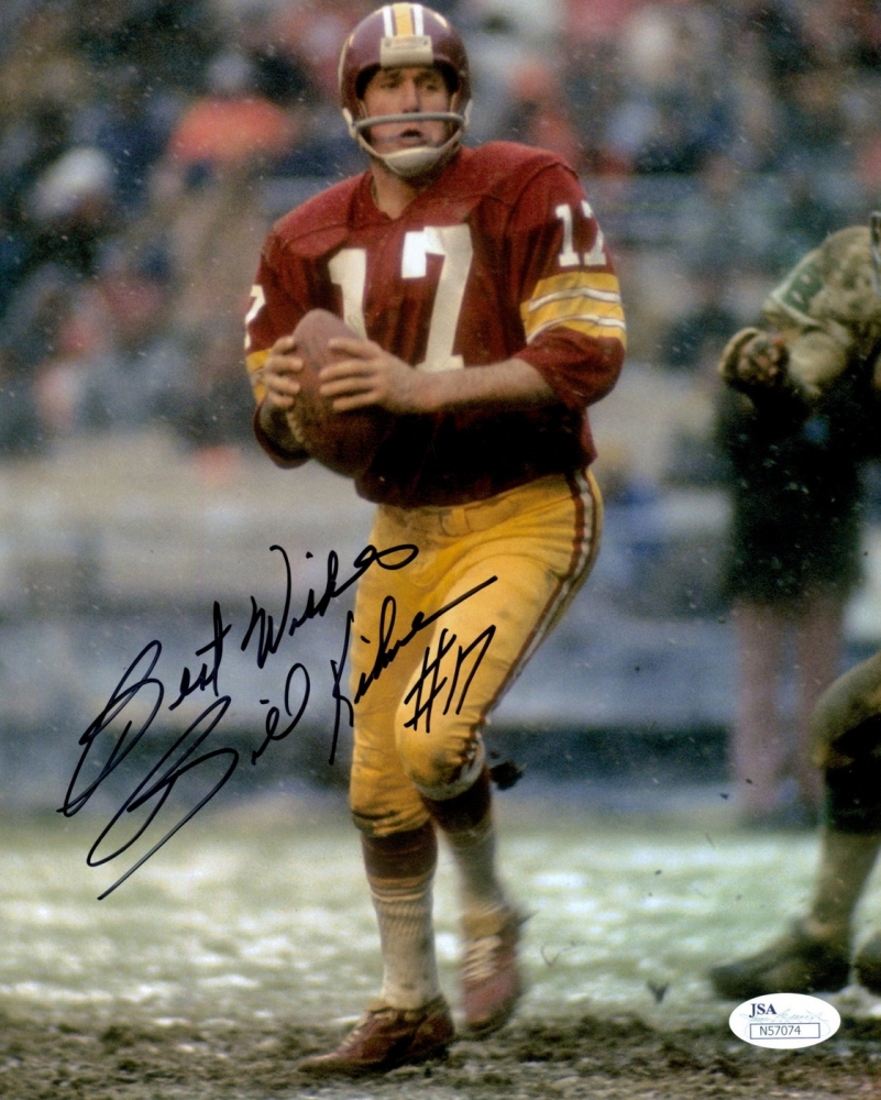Billy Kilmer Signed Redskins 8x10 Photo Inscribed "Best Wishes" (JSA ...