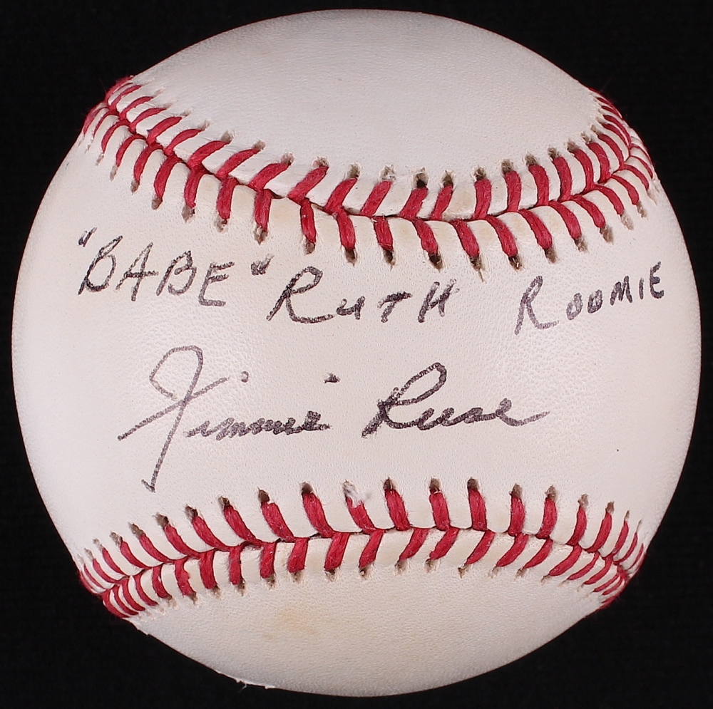 Jimmie Reese Signed OAL Baseball Inscribed "Babe Ruth Roomie" (JSA LOA ...